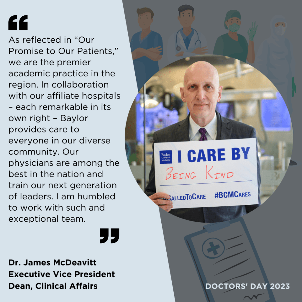 Baylor doctors reflect on career on Doctors’ Day 2023 | BCM Family